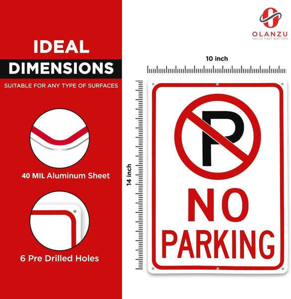 Get a 10x14 No Parking Sign - 40 MIL – Olanzu
