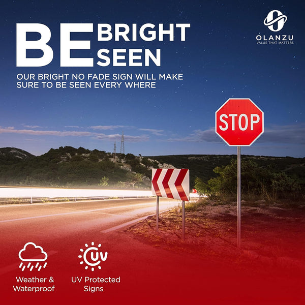R1-1 Stop Sign - 18x18 - 60 MIL – Olanzu