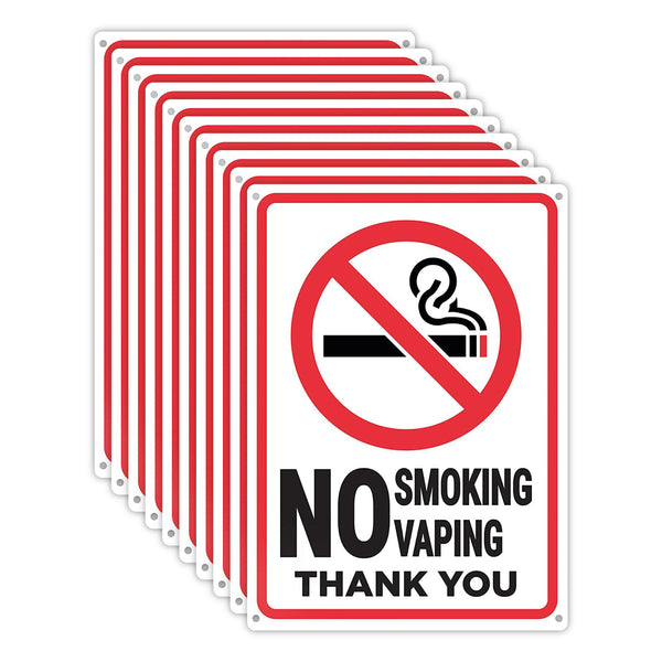 No Smoking or Vaping Sign - 10x7 - 40 Mil Vinyl – Olanzu